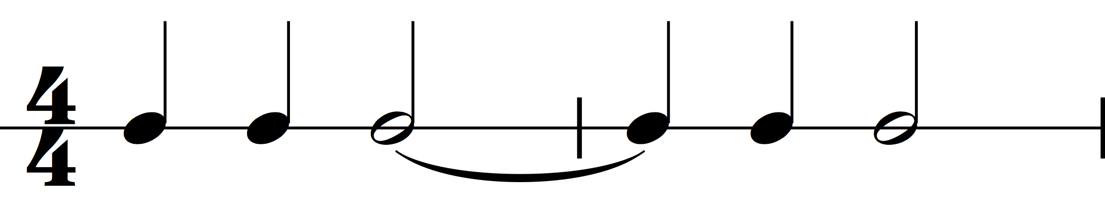 How to Read Music (in 30 Days) - Day 7: the Tie / a rhythm with a tie ...