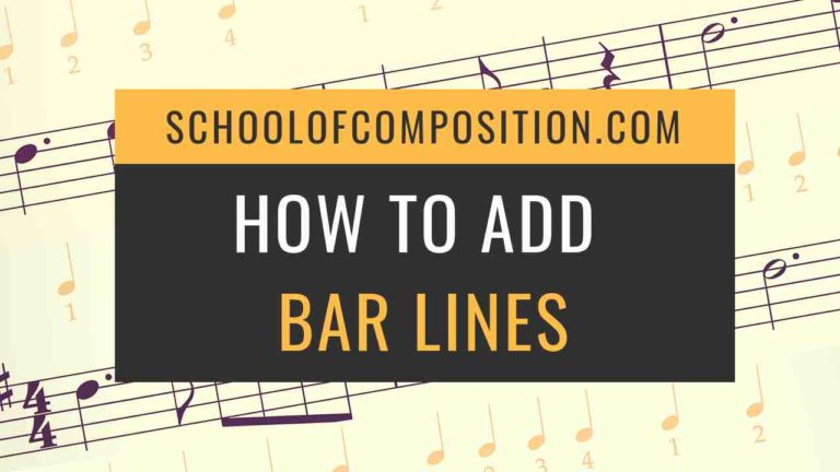 How to Add Bar Lines (Exercises for All Grades) | School of Composition